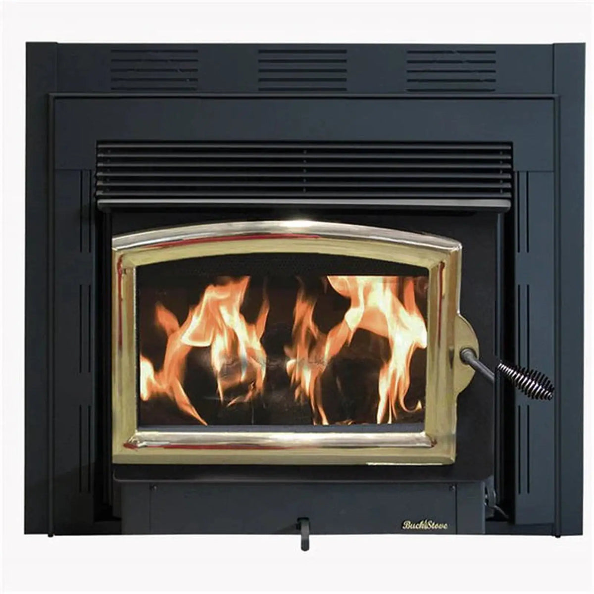 Buck Stove Model ZC74 with Gold Door — Lusso Home Designs