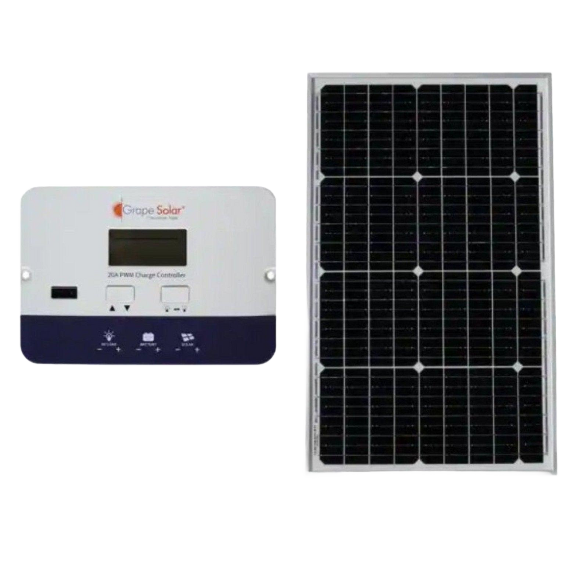 Grape Solar 50-Watt Off-Grid Solar Panel Kit — Lusso Home Designs