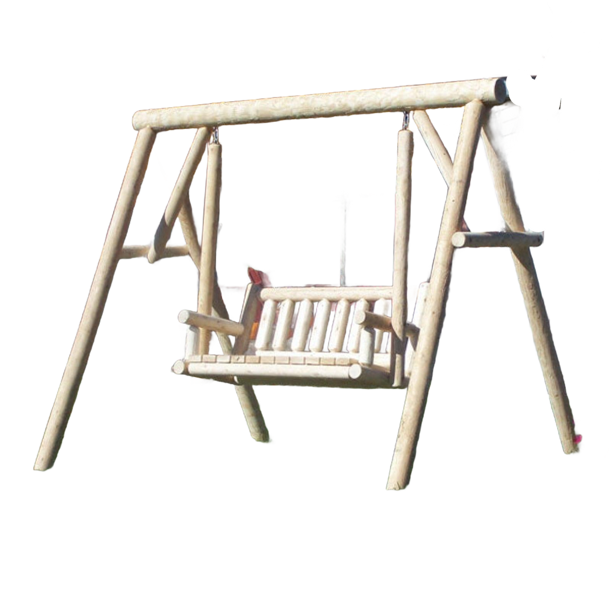 A-Frame Log Swing by Leisurecraft — Lusso Home Designs