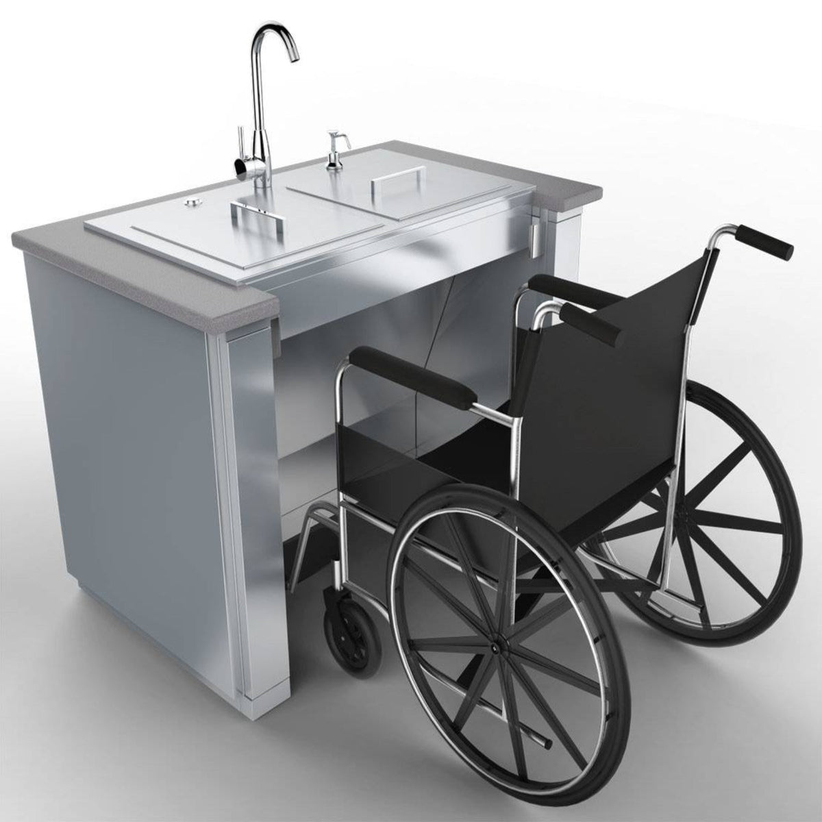 Sunstone ADA Compliant Combo Sink Base Cabinet - 44 inches Wide — Lusso ...