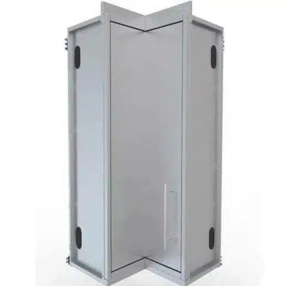 Full Height 360 Swivel Door Corner Cabinet with Three Shelves - 12" x ...