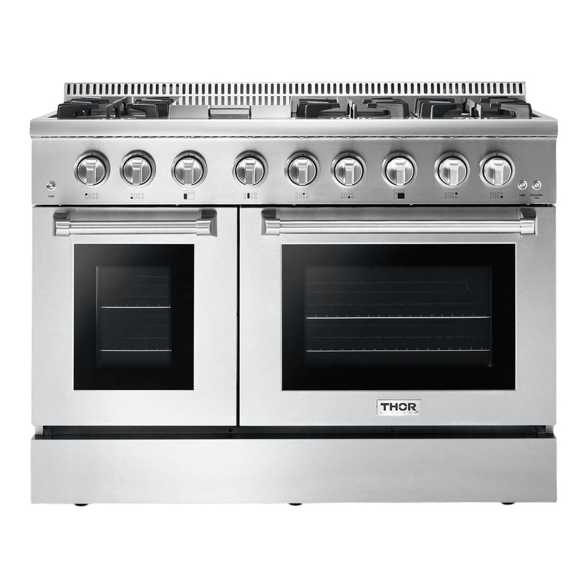 Thor Kitchen 48 in. Propane Gas Burner/Electric Oven 6.7 cu. ft. Range ...