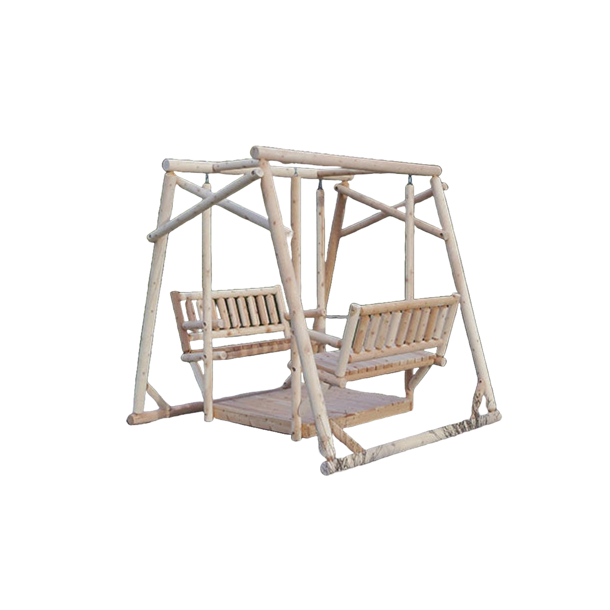 Classic Log Swing by Leisurecraft — Lusso Home Designs