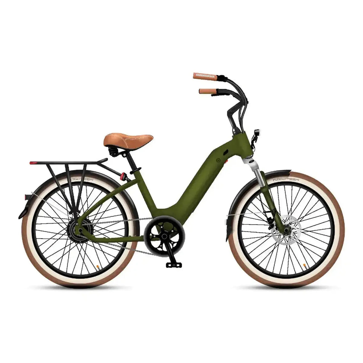 Model R E-bike – Army Green - By Electric Bike Company — Lusso Home Designs