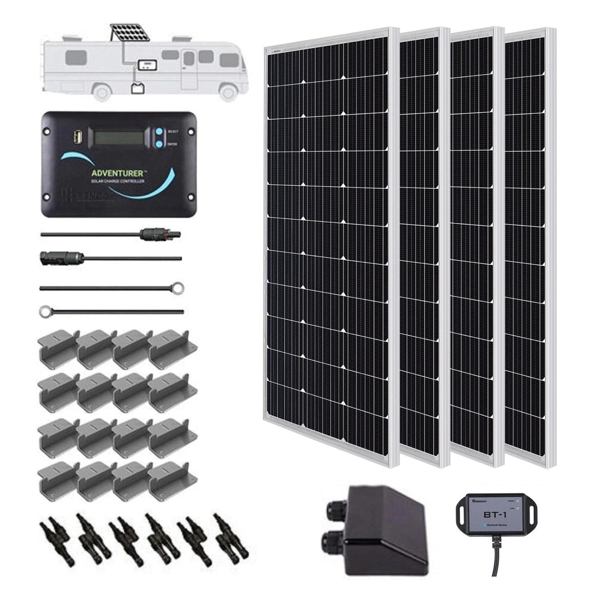 Renogy 400 Watt 12 Volt Solar RV Kit — Lusso Home Designs