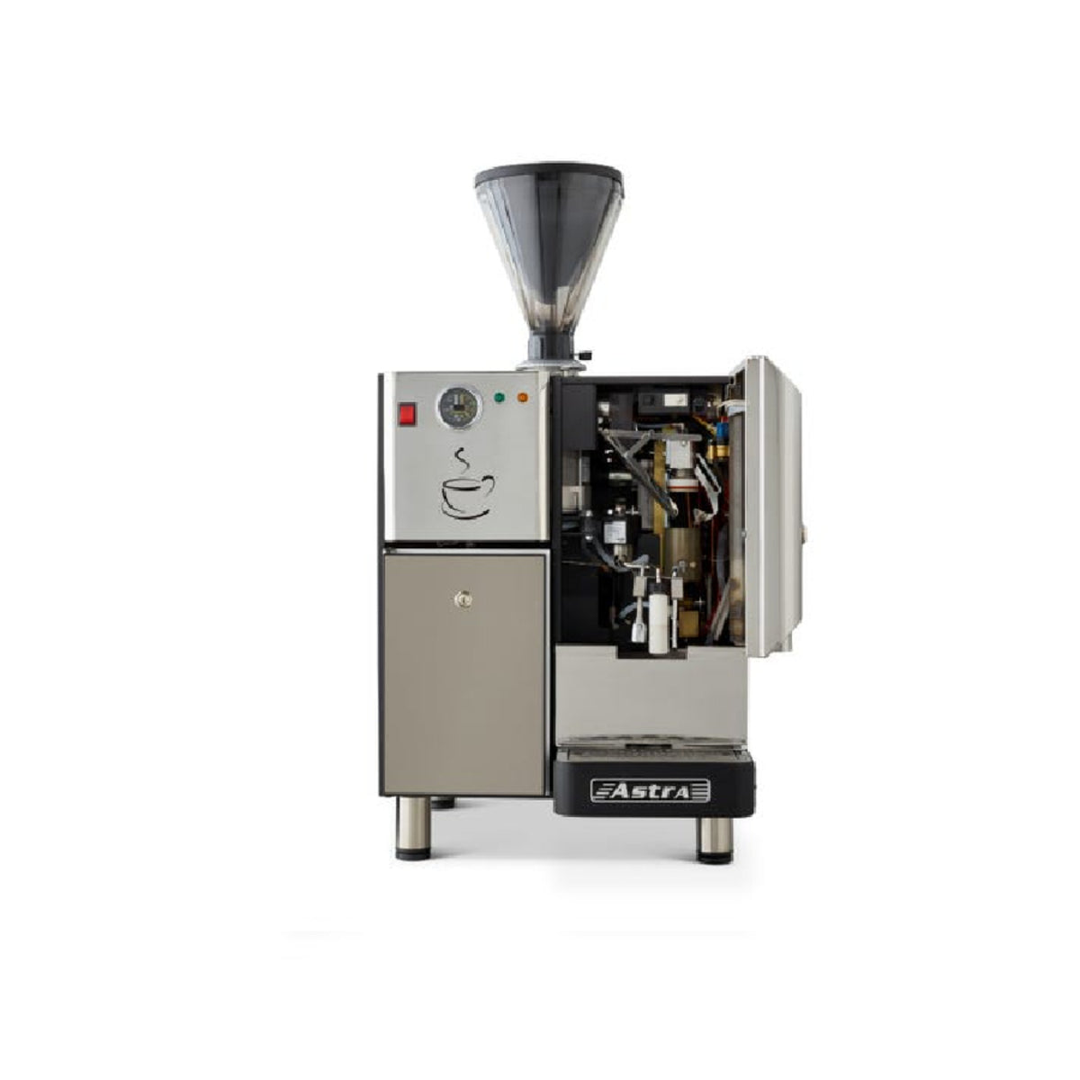 Astra Super Automatic Espresso Machine - 1-Step Double Hopper 110V ...