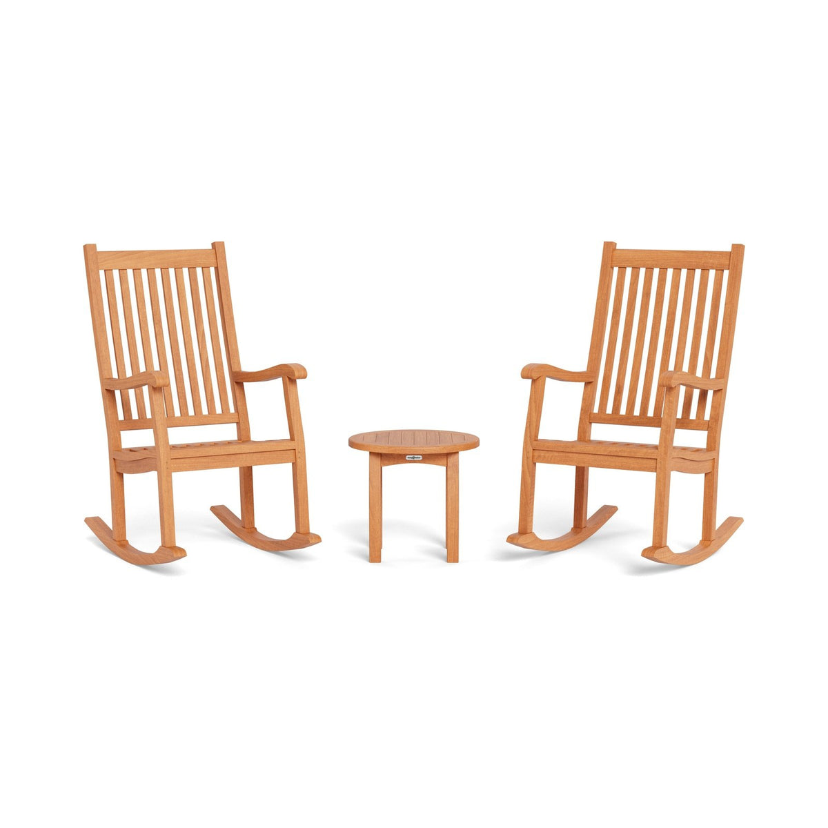 Tortuga Outdoor Jakarta 3Pc Teak Rocker Set — Lusso Home Designs