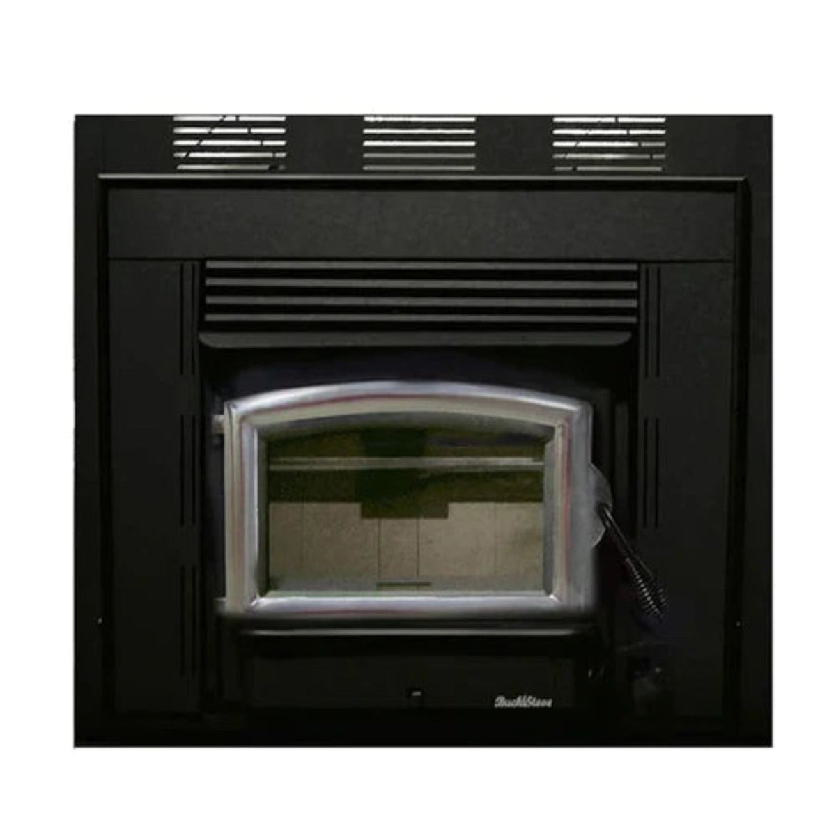 Buck Stove Model ZC21 with Pewter Finish Door — Lusso Home Designs