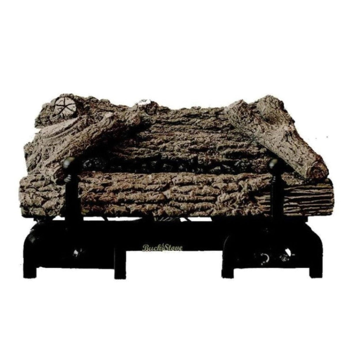 Buck Stove 24" Ceramic Vent-Free Log Set - Millivolt - Natural Gas ...