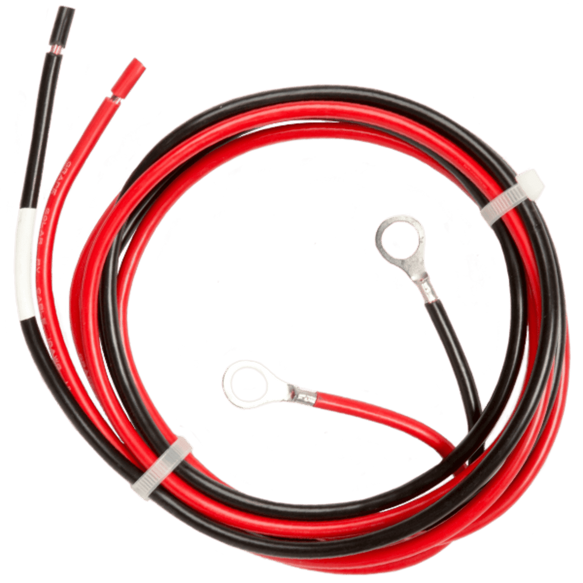 Grape Solar 5 ft. Bare Wire to Ring Lug Cable Set — Lusso Home Designs