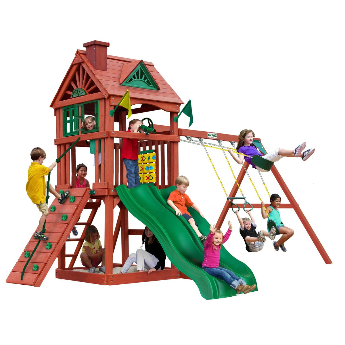 Gorilla Playsets Double Down II Swing Set — Lusso Home Designs