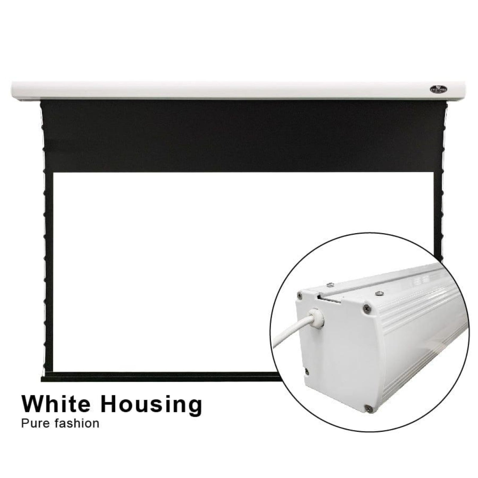 Cinema White Slimline Motorized Tension Projector Screen by VIVIDSTORM ...